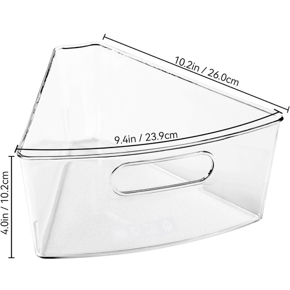 Kitchen | Clear Corner Lazy Susan Storage Bin | Poshmark